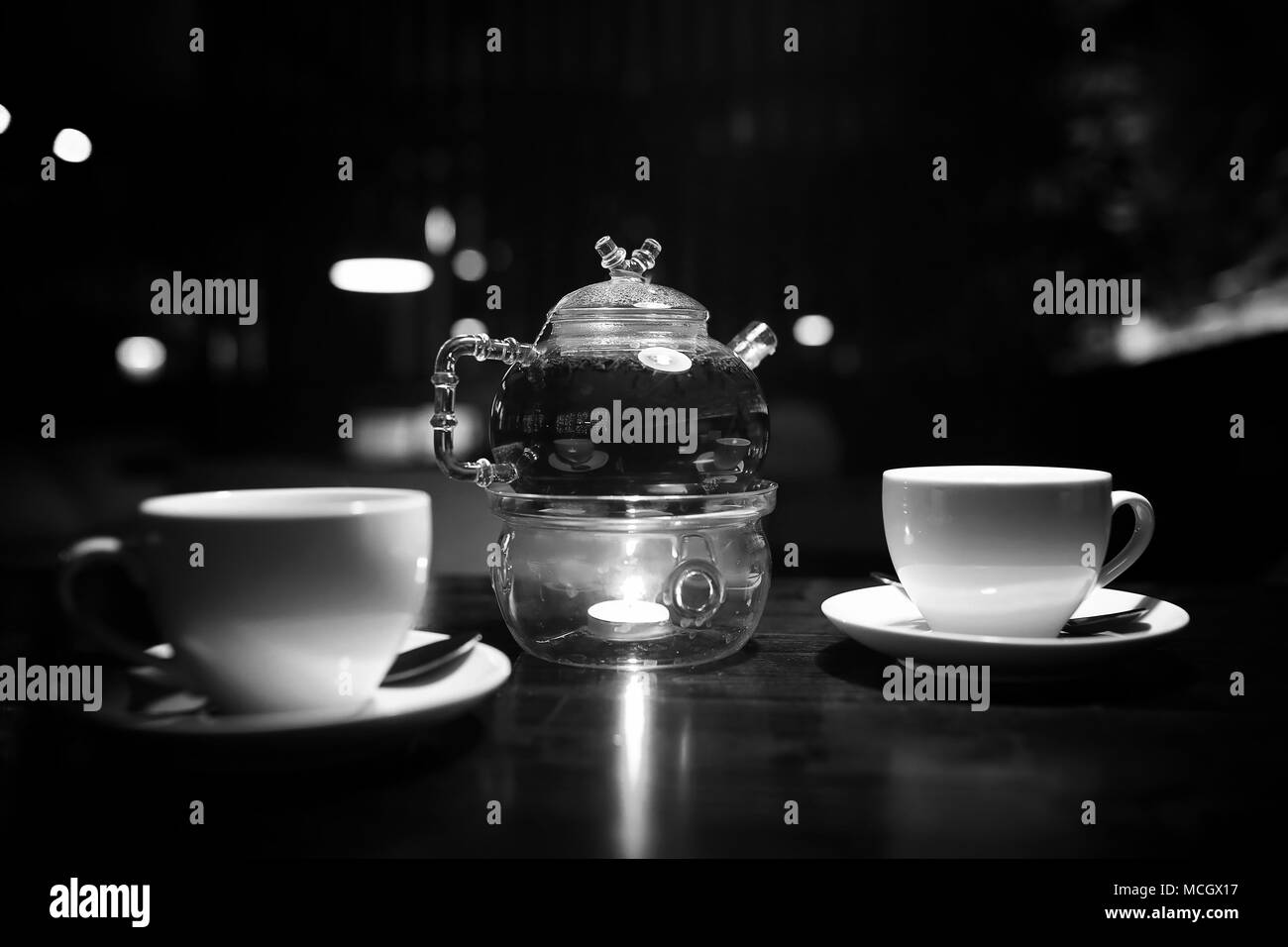 A table in a cafe objects Stock Photo - Alamy
