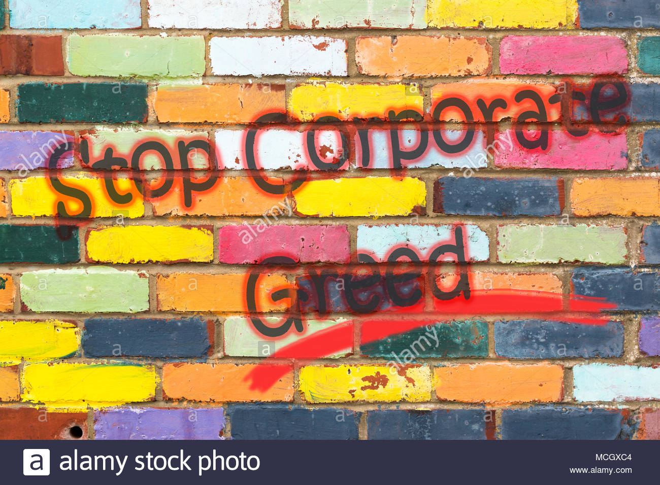Corporate Greed Slogan High Resolution Stock Photography and Images - Alamy