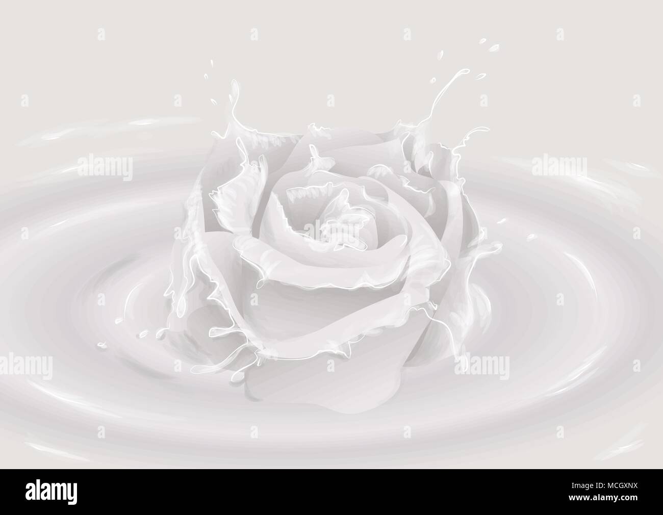 Milk flower Stock Vector Images - Alamy