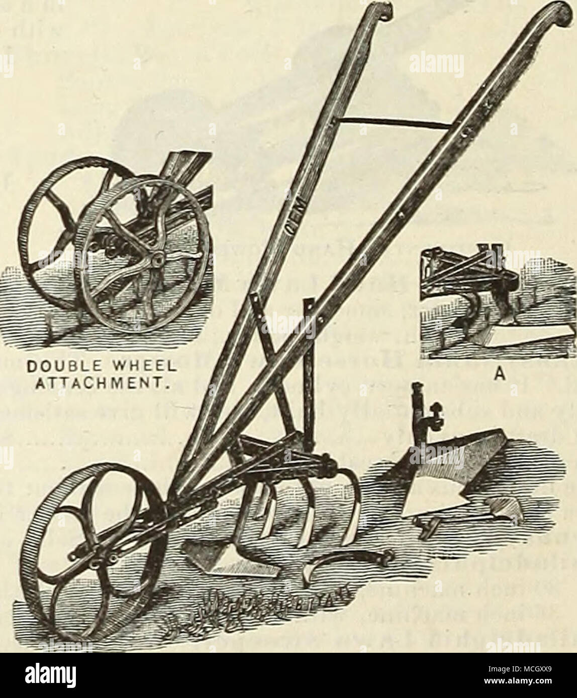 Two wheel plows hi-res stock photography and images - Alamy