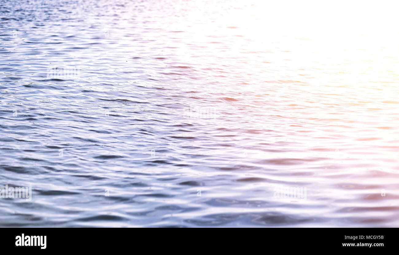 Landscape lake. Texture of water. The lake is at dawn. The mouth Stock ...