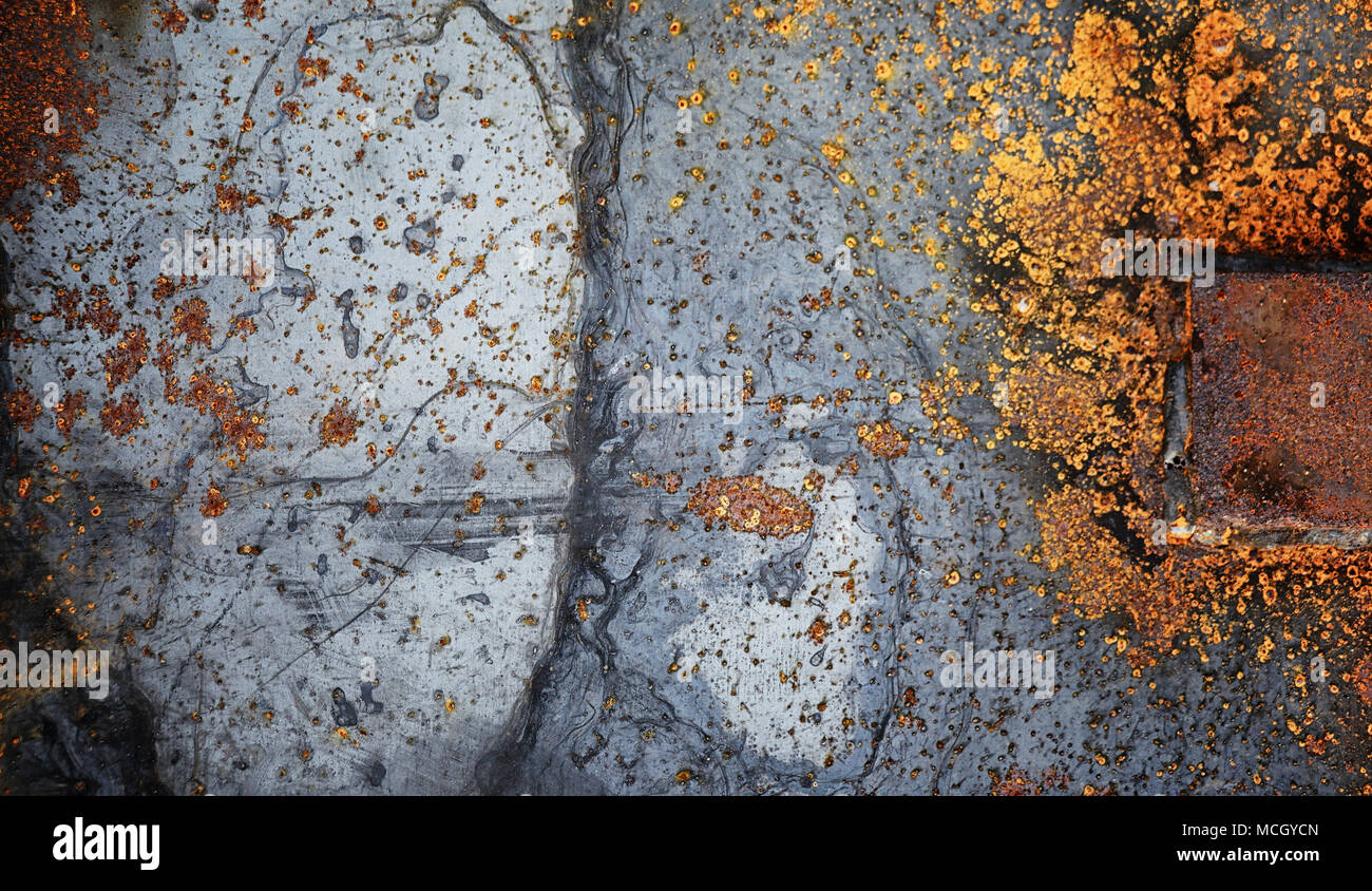 The texture is metallic. Industrial background from an old rusty Stock ...