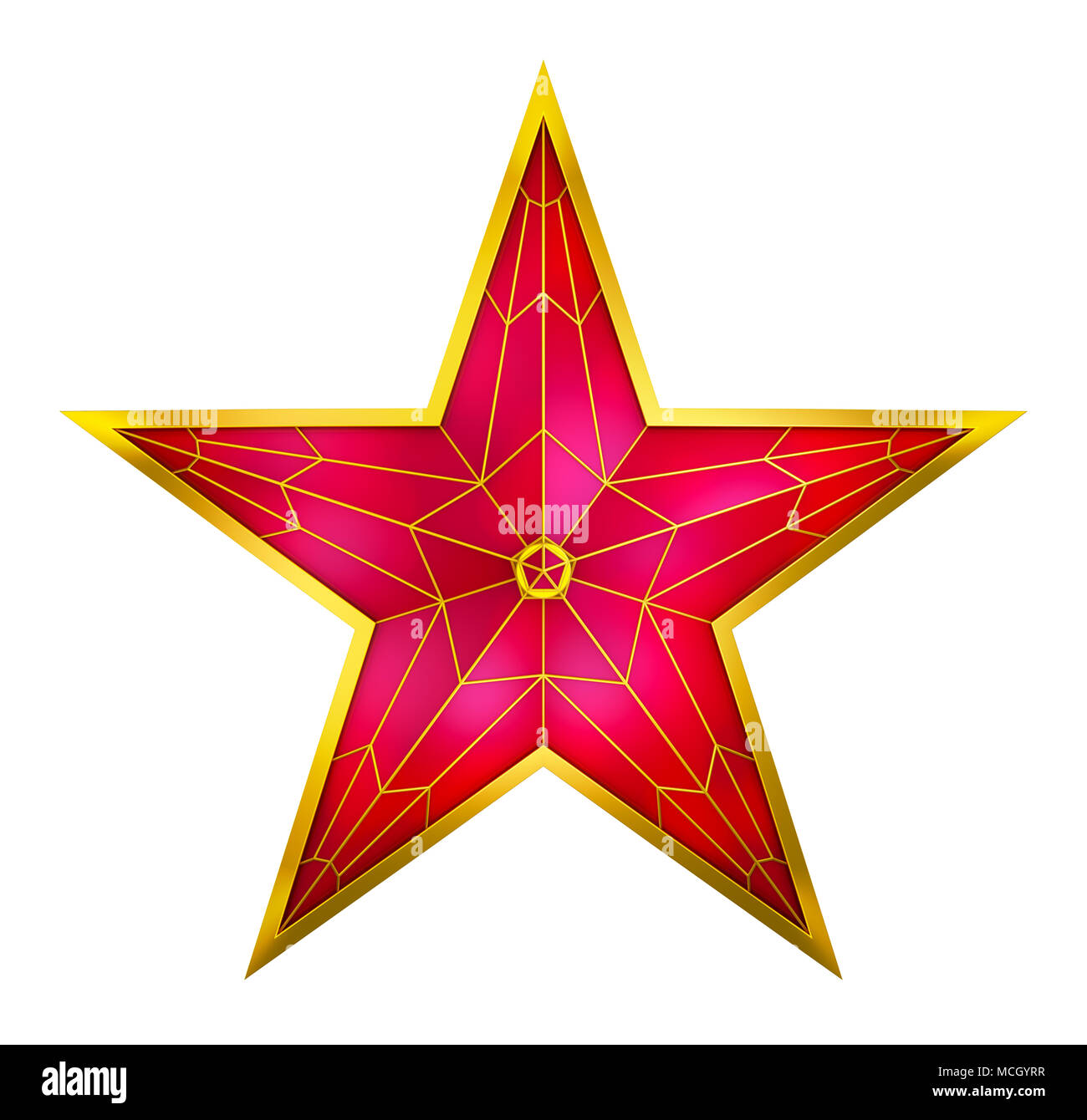The Kremlin star on a white background. 3d rendering Stock Photo - Alamy