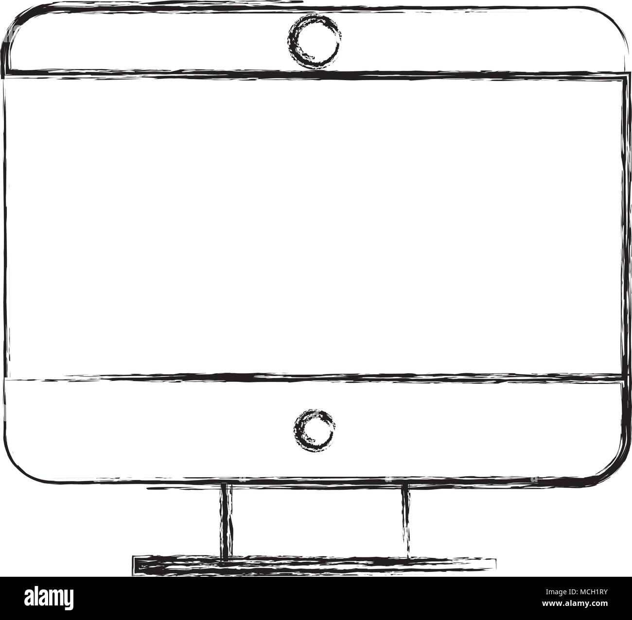 grunge electronic screen computer technology service vector ...