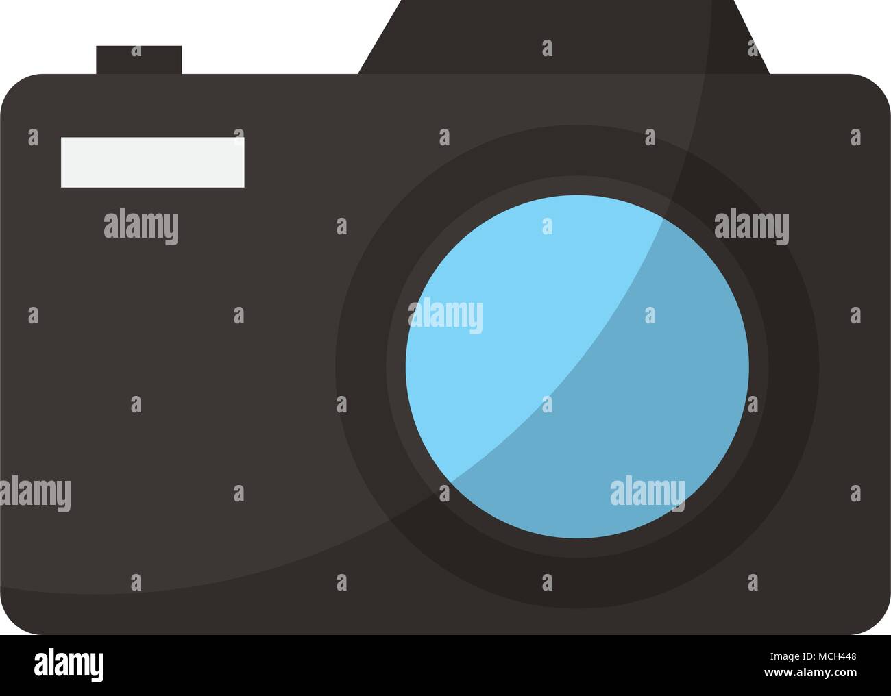 professional digital camera object technology vector illustration Stock ...