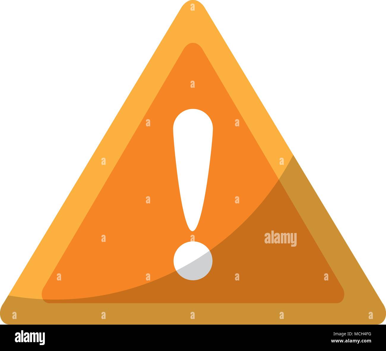 warning danger caution emblem sign vector illustration Stock Vector ...