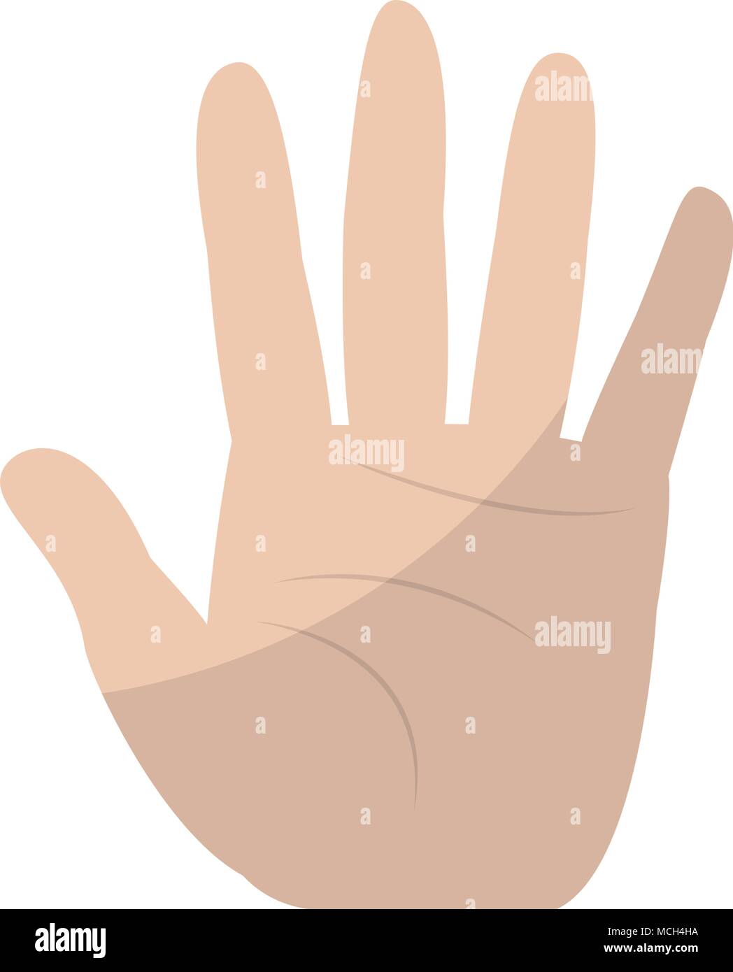 stop gesture hand sign expression vector illustration Stock Vector ...