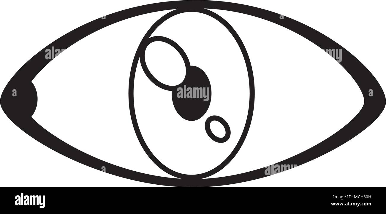 line eye human anatomy vision design vector illustration Stock Vector ...