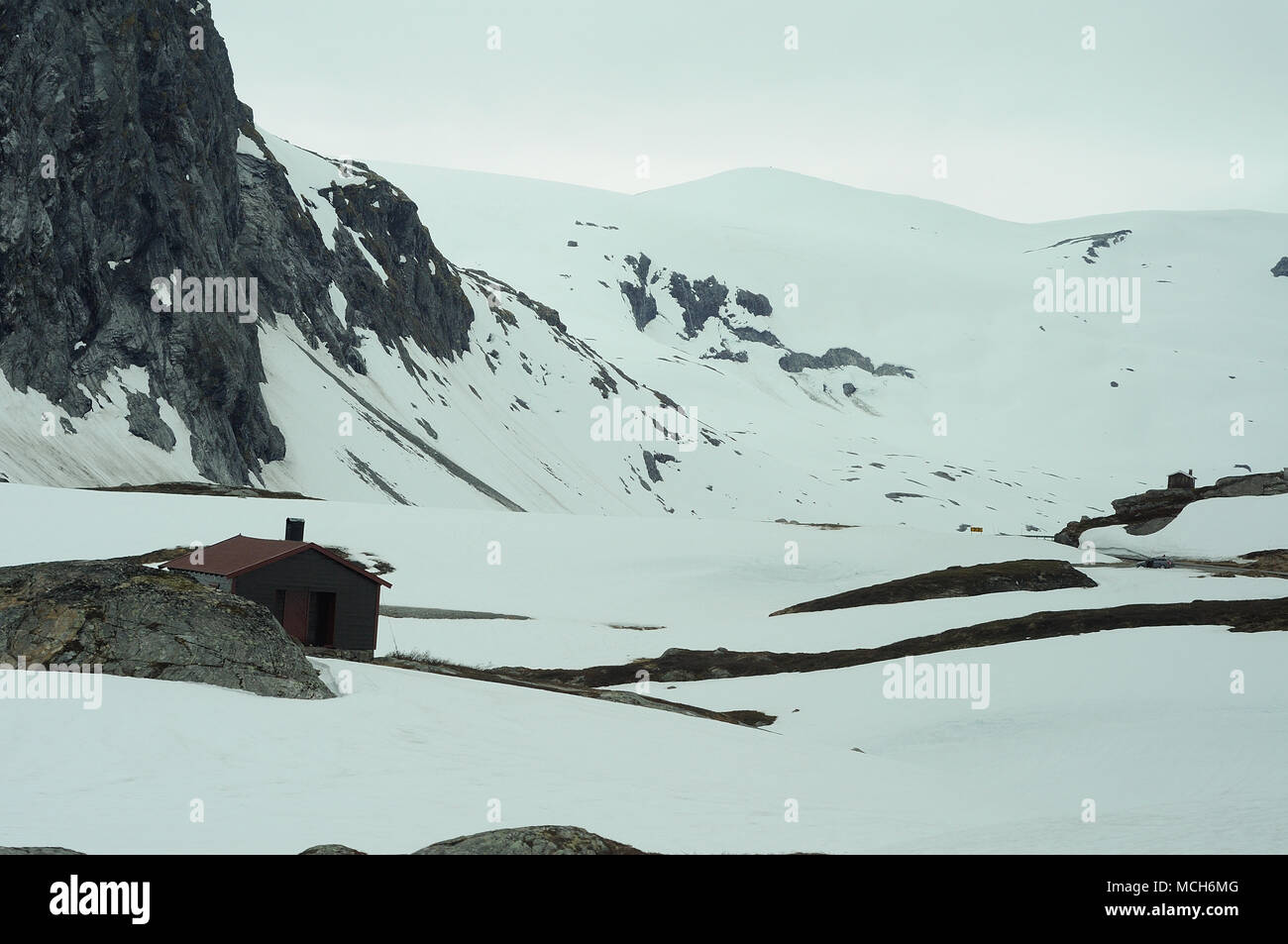 Landscapes of Norway with its mountains and green fields Stock Photo ...