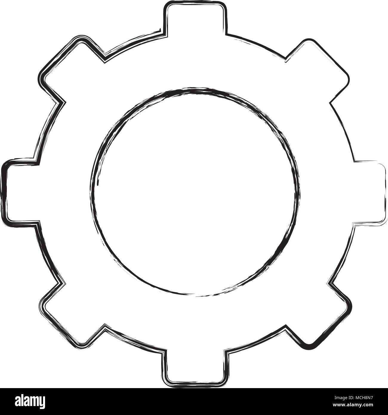 grunge industry gear technical machinery engineering vector ...