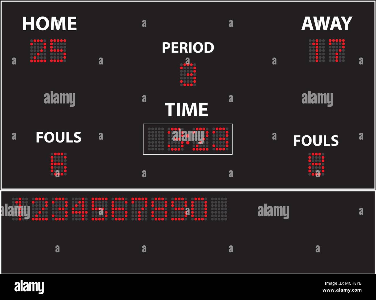 Universal black score board hi-res stock photography and images - Alamy