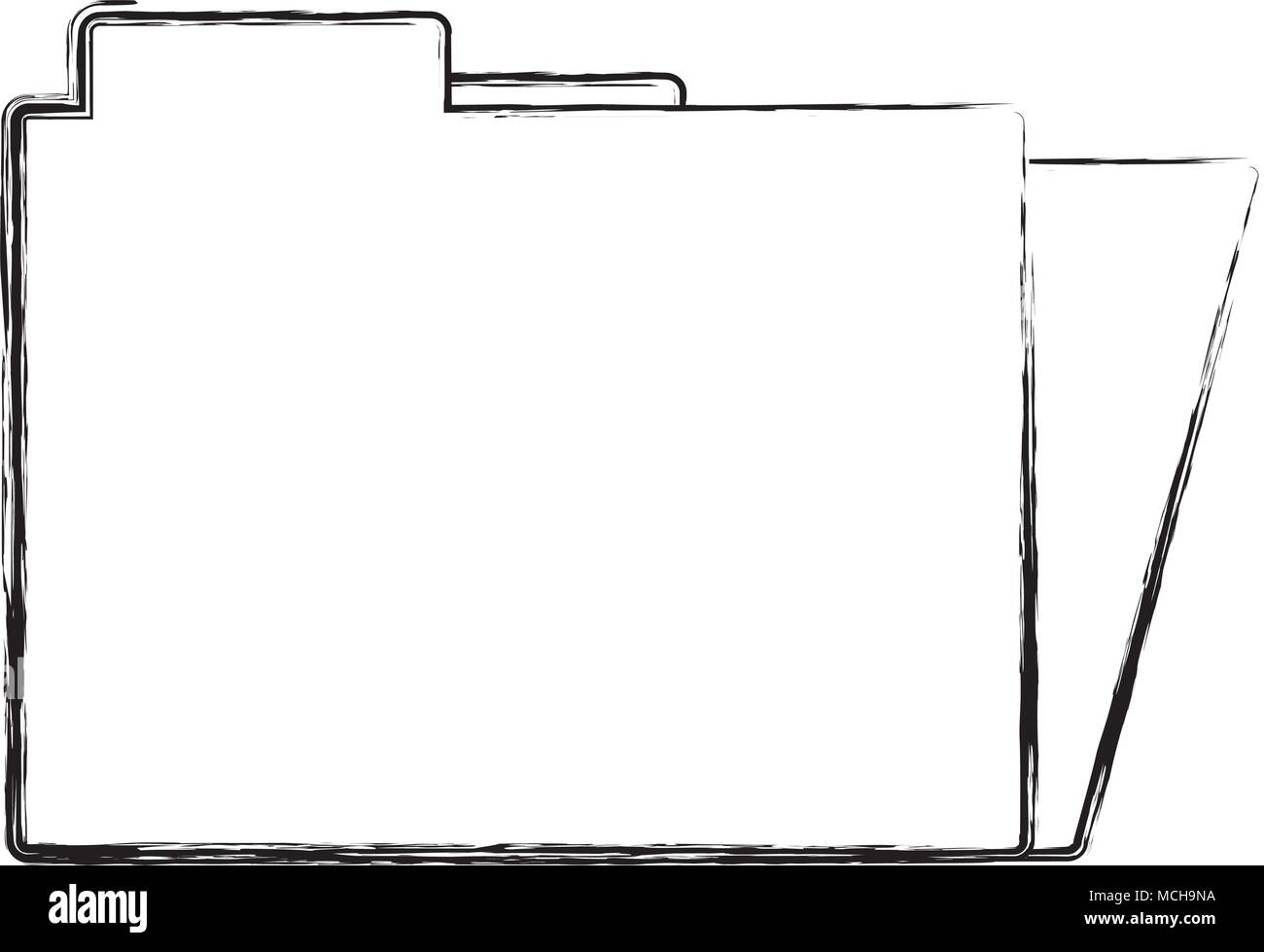 grunge folder file business archive data vector illustration Stock ...