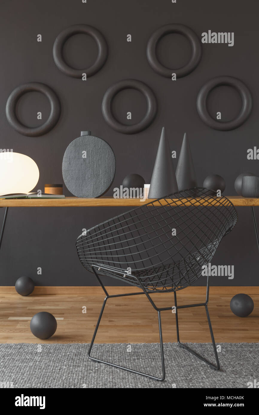 Dark room table chair hi-res stock photography and images - Alamy