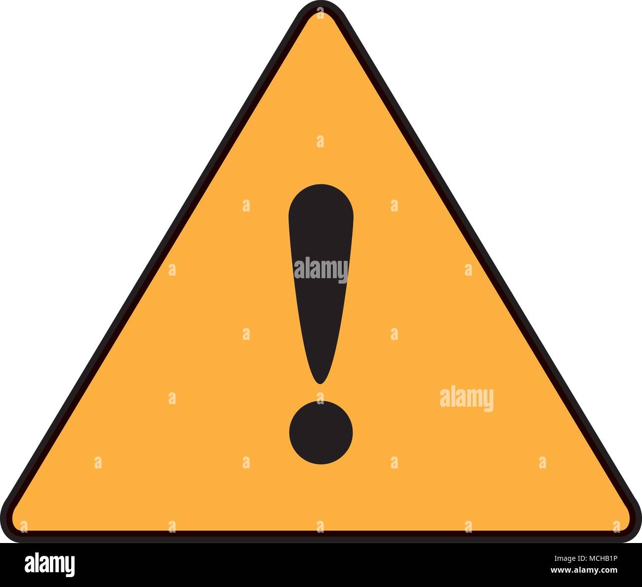 color warning danger caution emblem sign vector illustration Stock ...