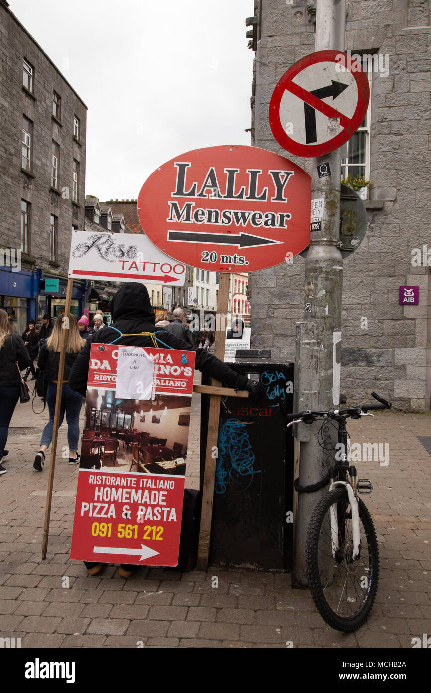 Sandwich board man hi-res stock photography and images - Alamy