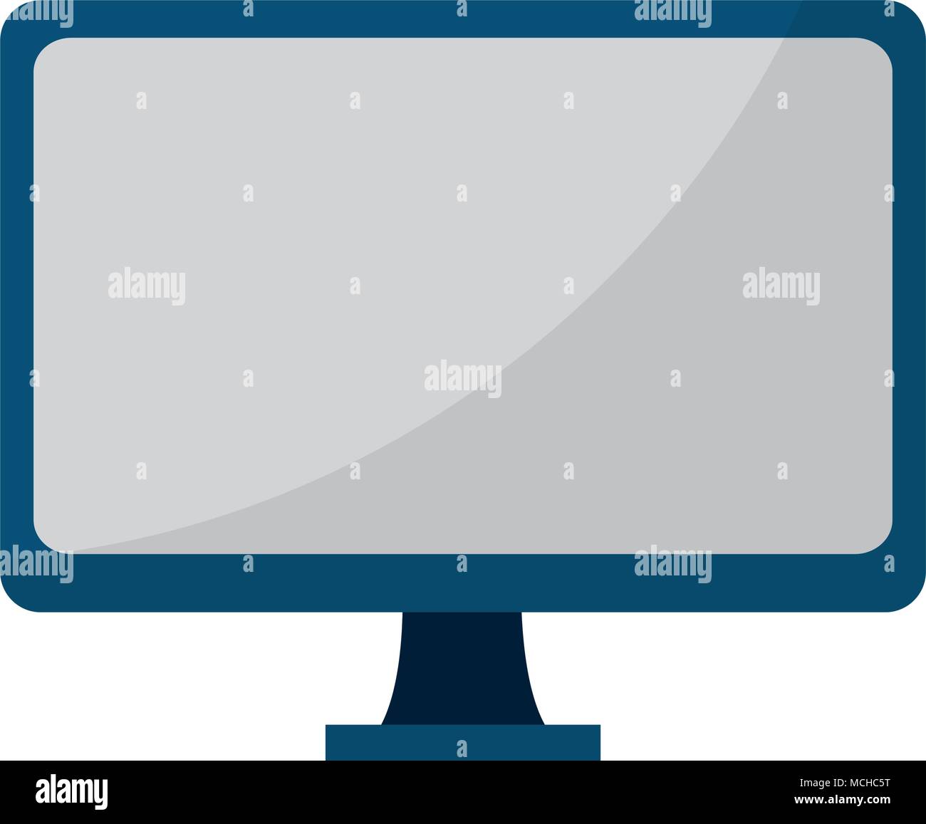 electronic computer screen service technology vector illustration Stock ...