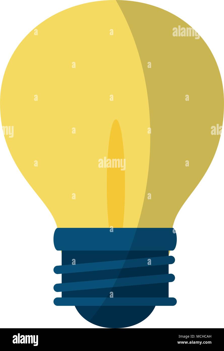 light bulb energy electric object vector illustration Stock Vector ...