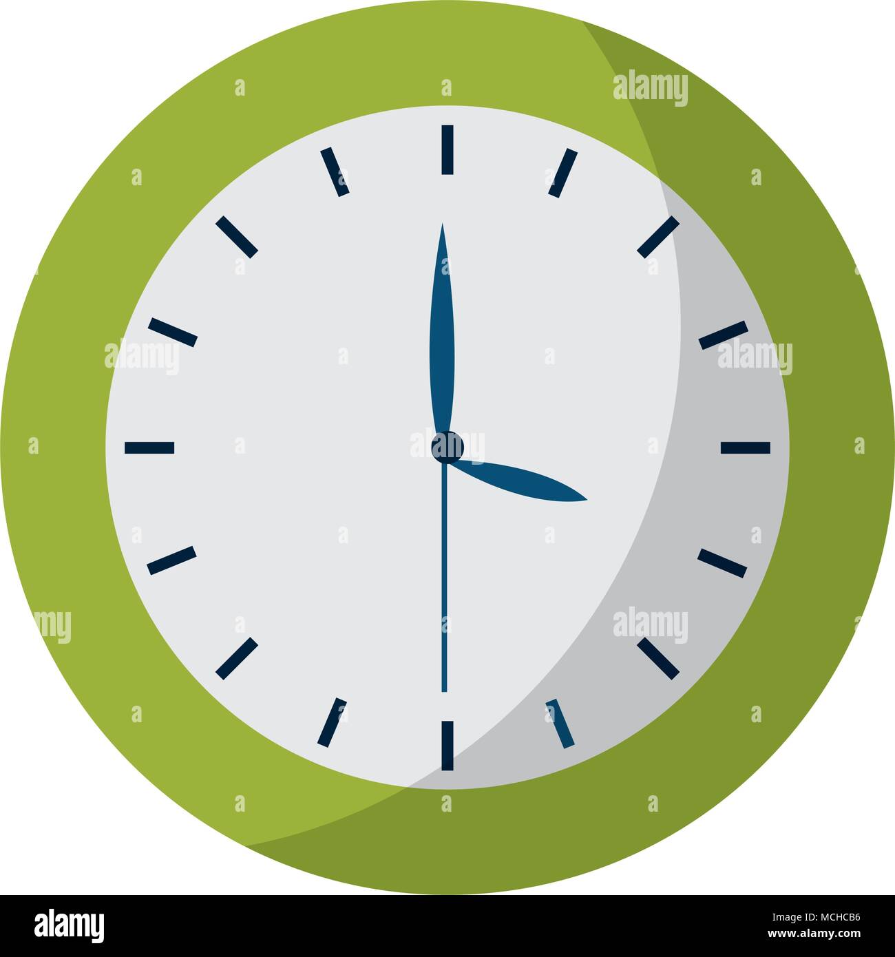 circle clock object to time design vector illustration Stock Vector ...