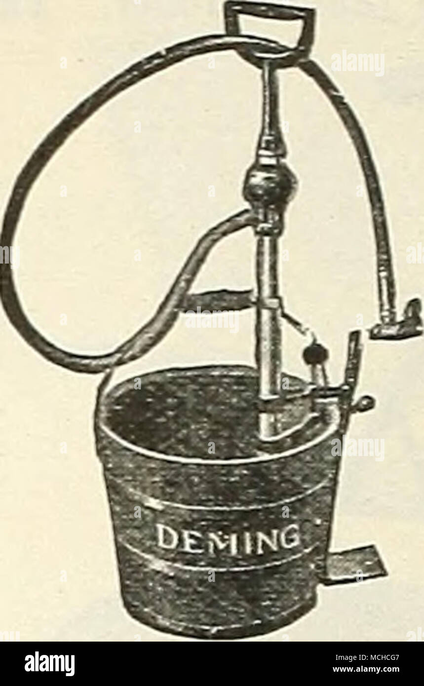 . Bucket Spray Pumps. Dem- ing's "Perfect Success." All working parts ...