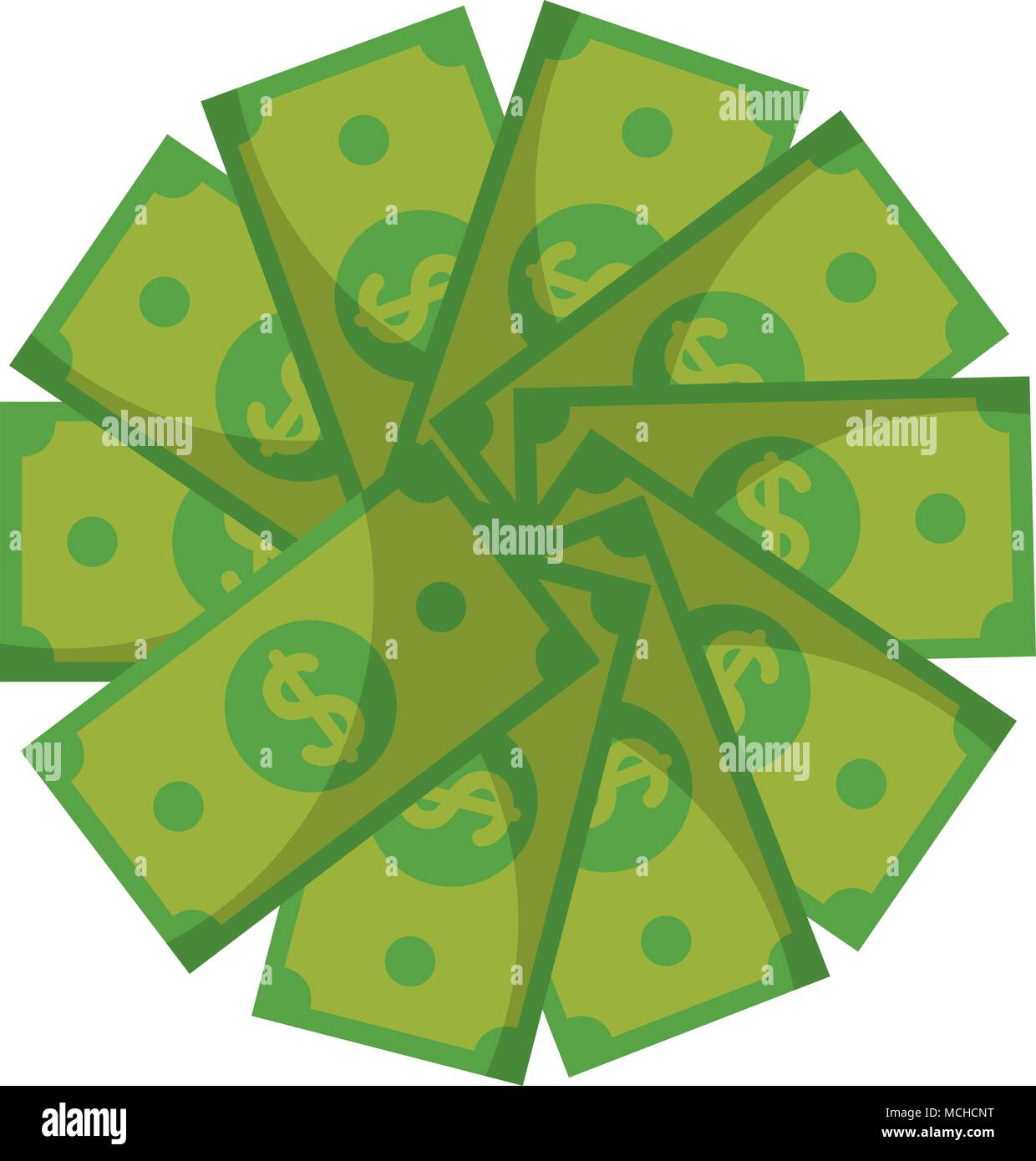 economy bill finance cash money vector illustration Stock Vector Image ...