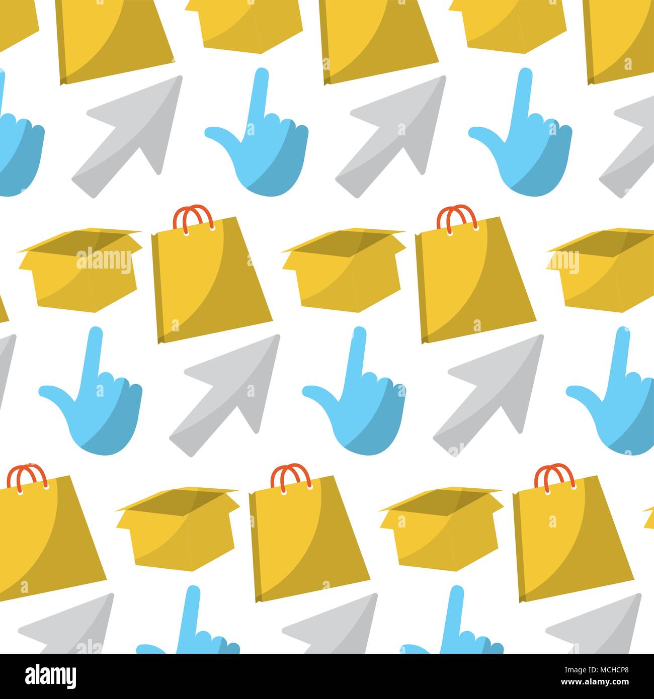 shopping market business commerce background vector illustration Stock ...