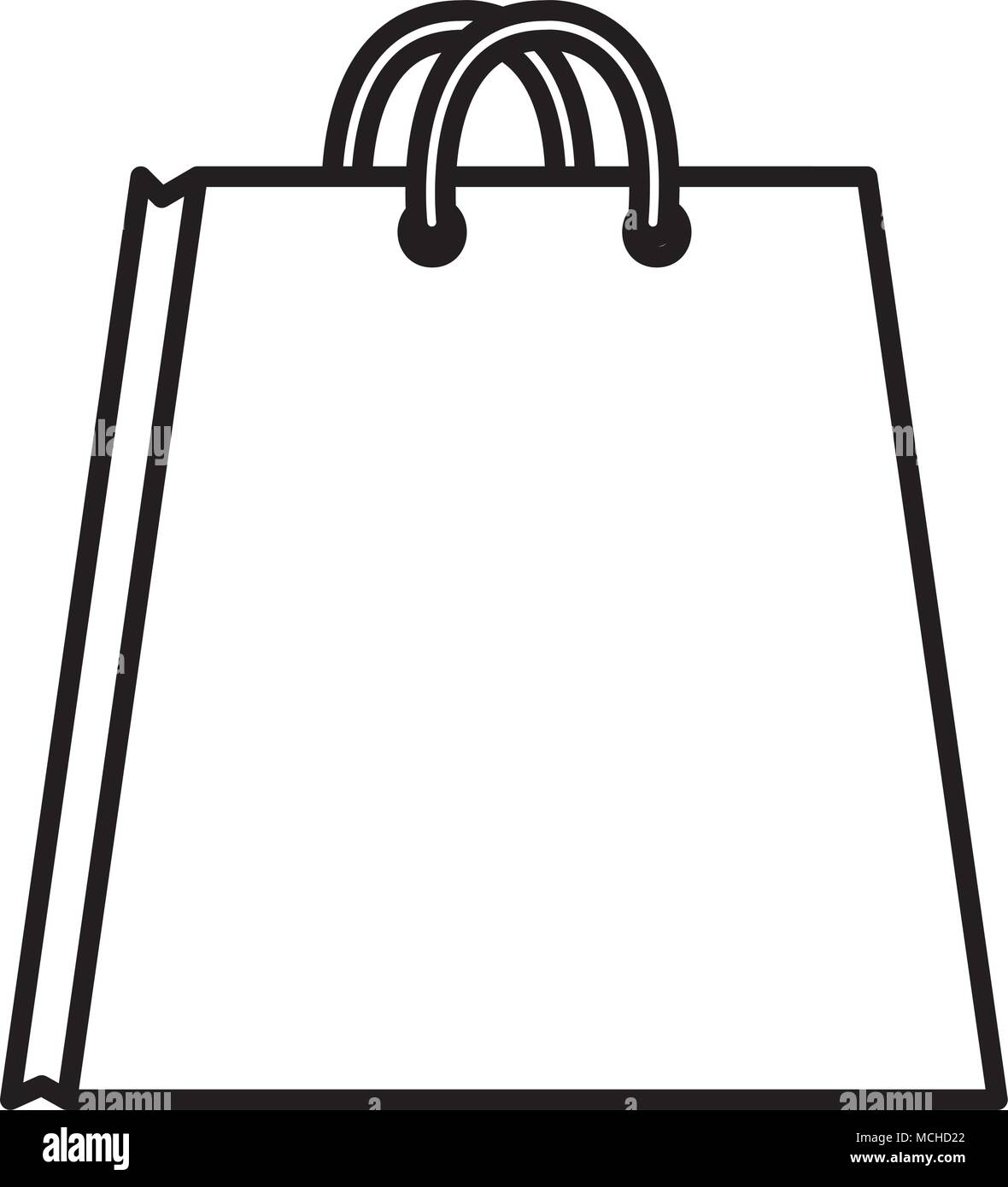 line market shopping bag object design vector illustration Stock Vector ...