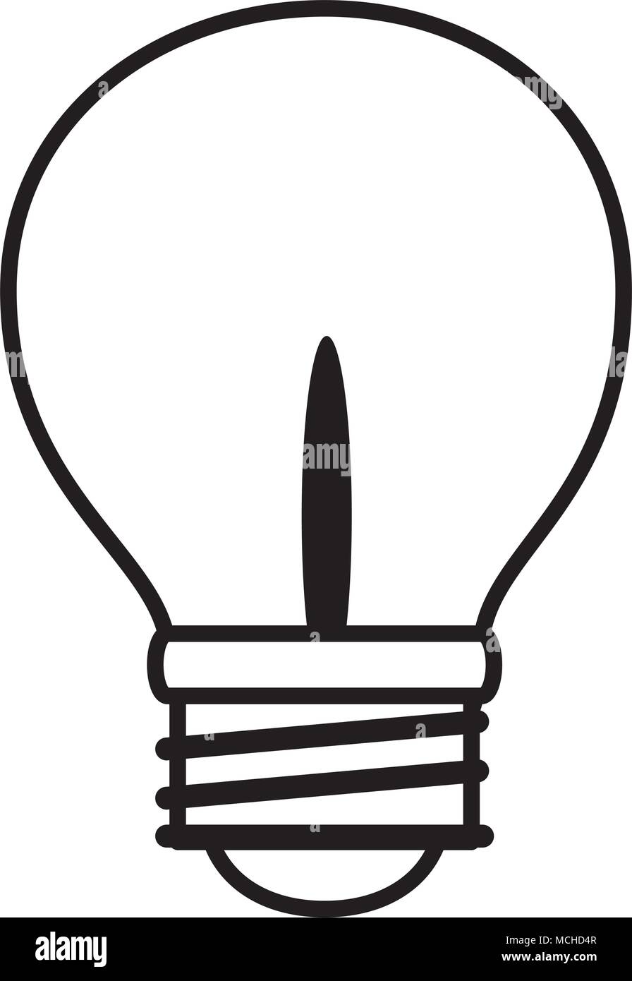 line light bulb energy electric object vector illustration Stock Vector ...