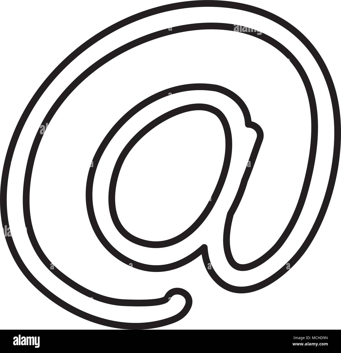 line email web internet message sign vector illustration Stock Vector ...