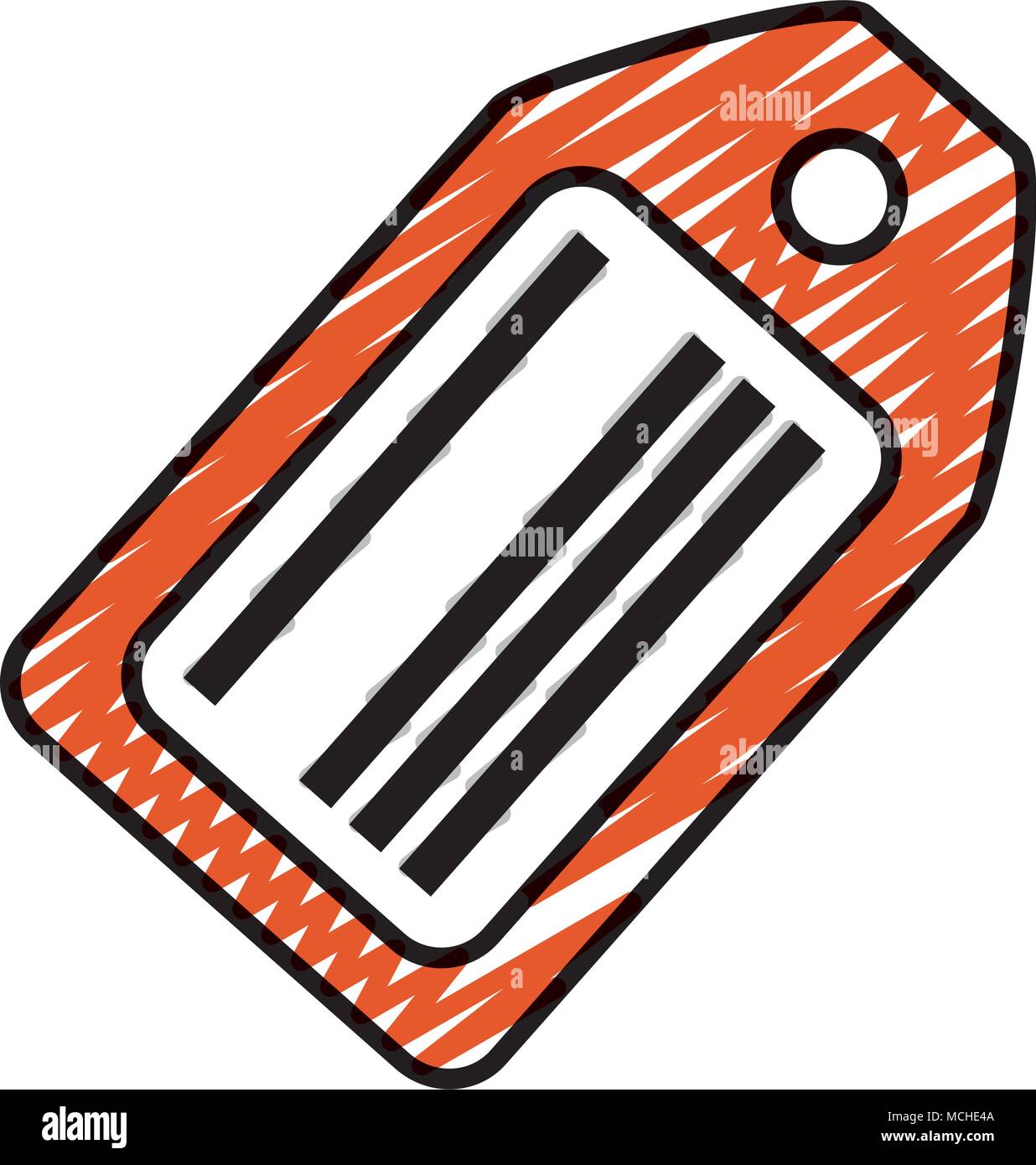 doodle market tag price market business vector illustration Stock ...