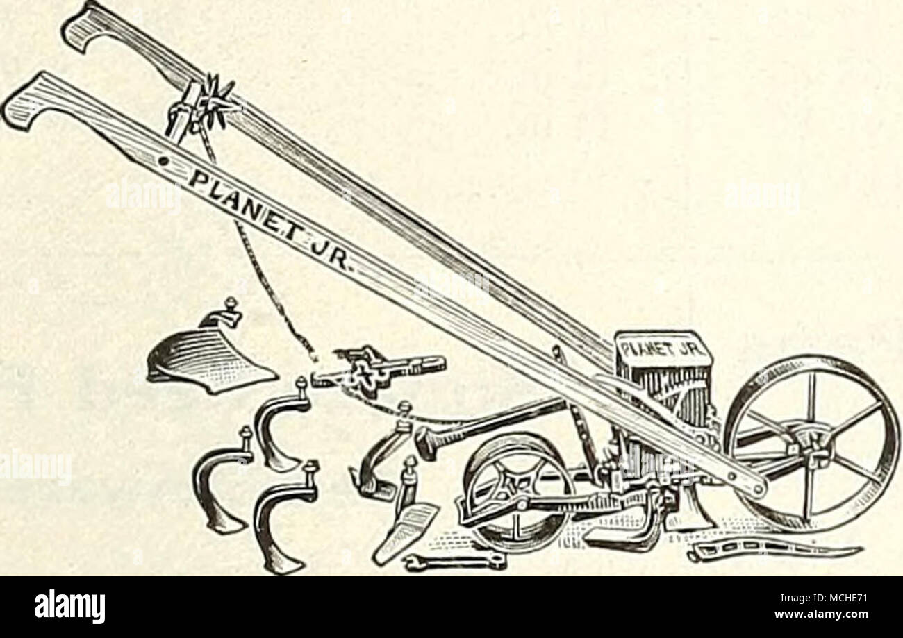 . No. 4 Planet Jr. Combined Hill and Drill Seeder and Single Wheel Hoe ...