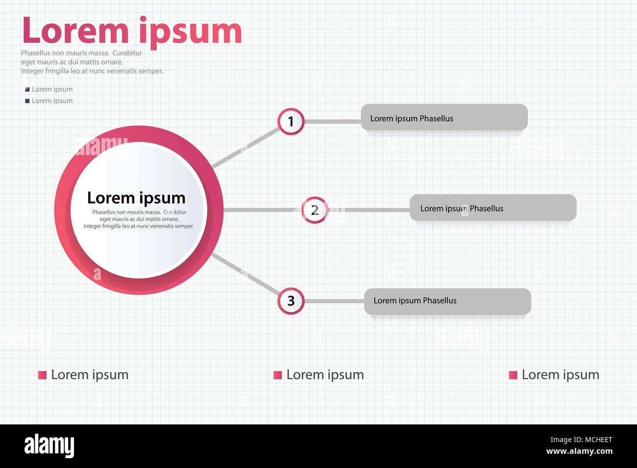 infographic 3 different options plane concept template Stock Vector ...