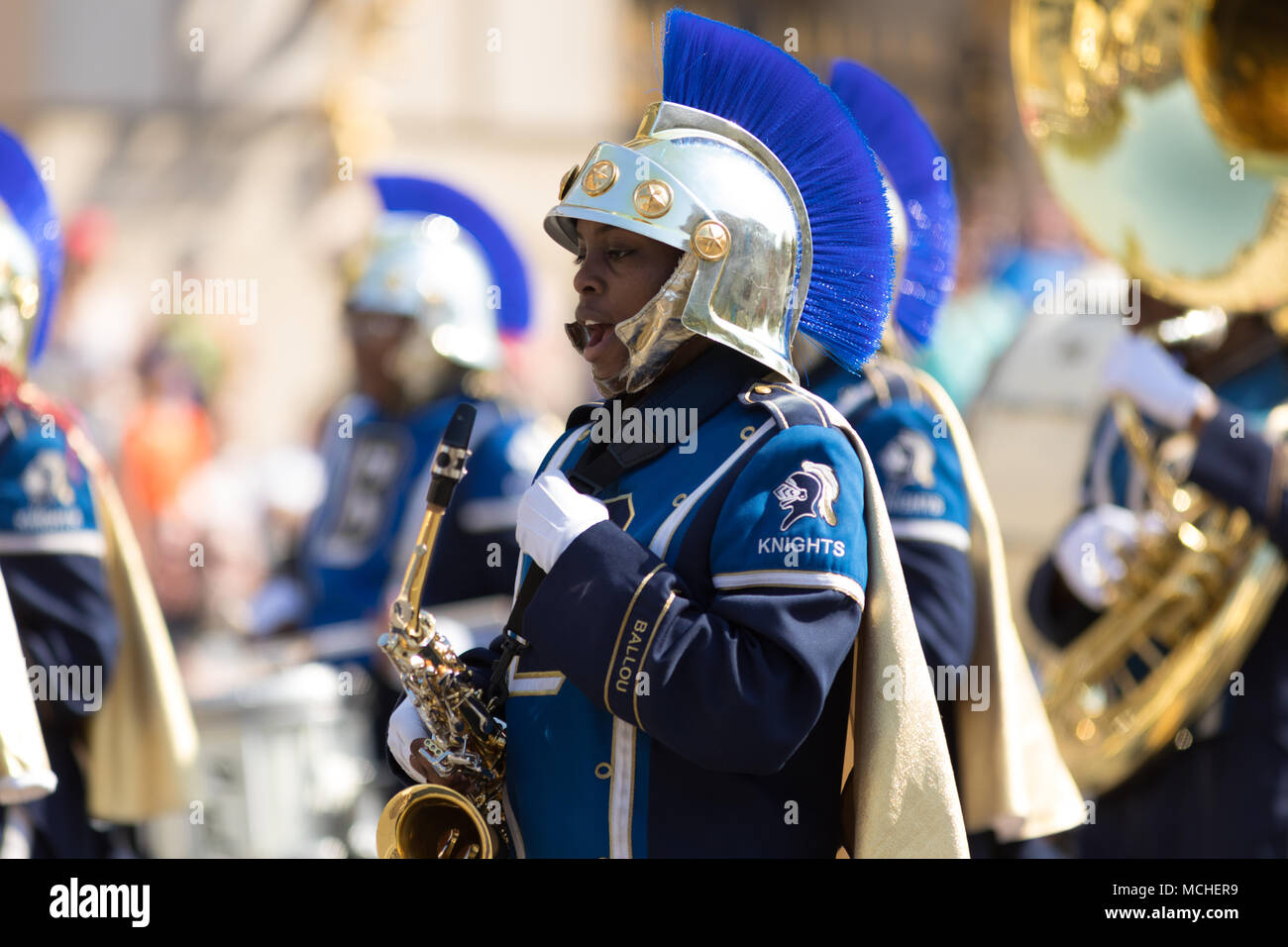 Washington, D.C., USA - April 14, 2018 Ballou High School Majerstic ...