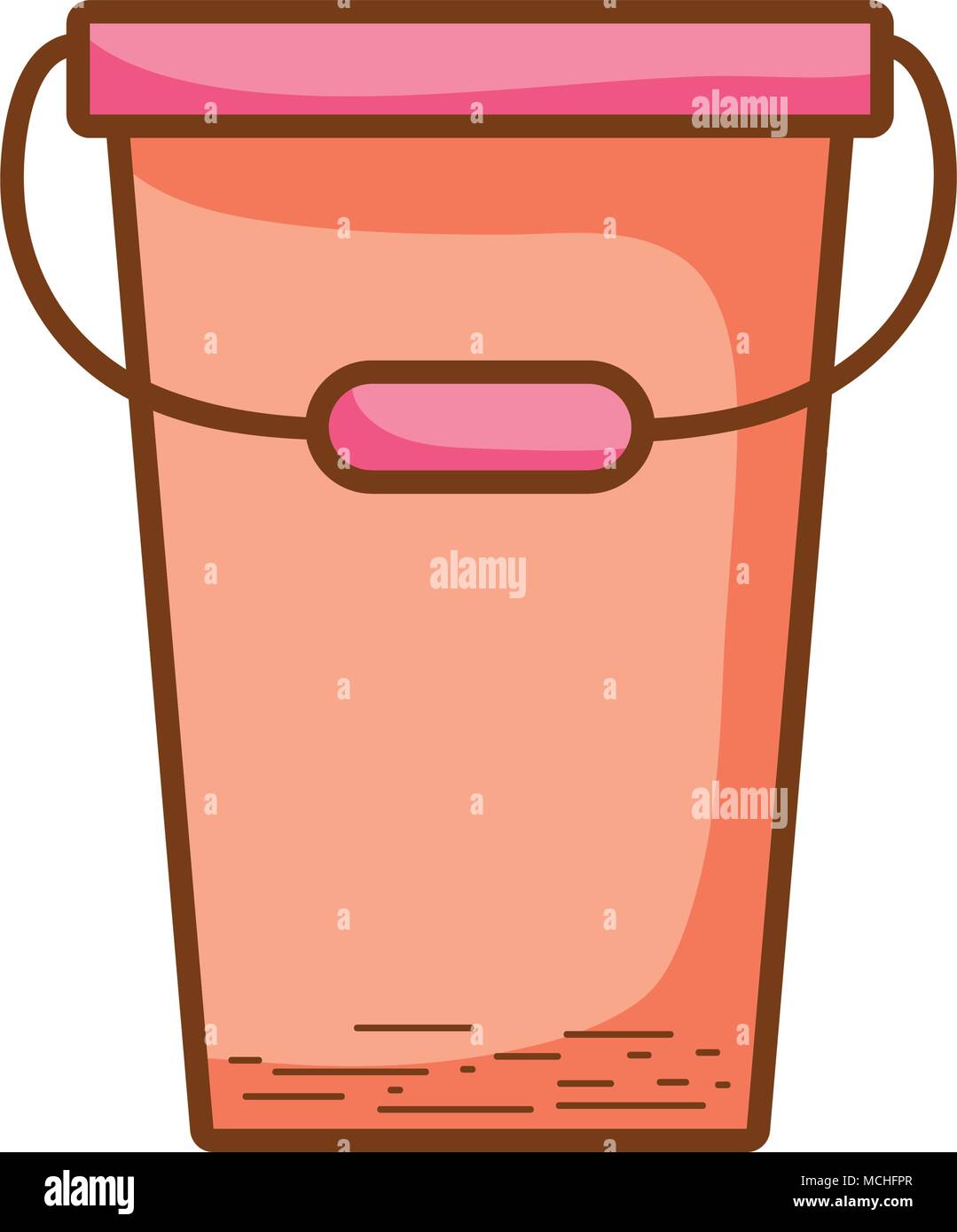 plastic pail object to clean house Stock Vector Image & Art - Alamy