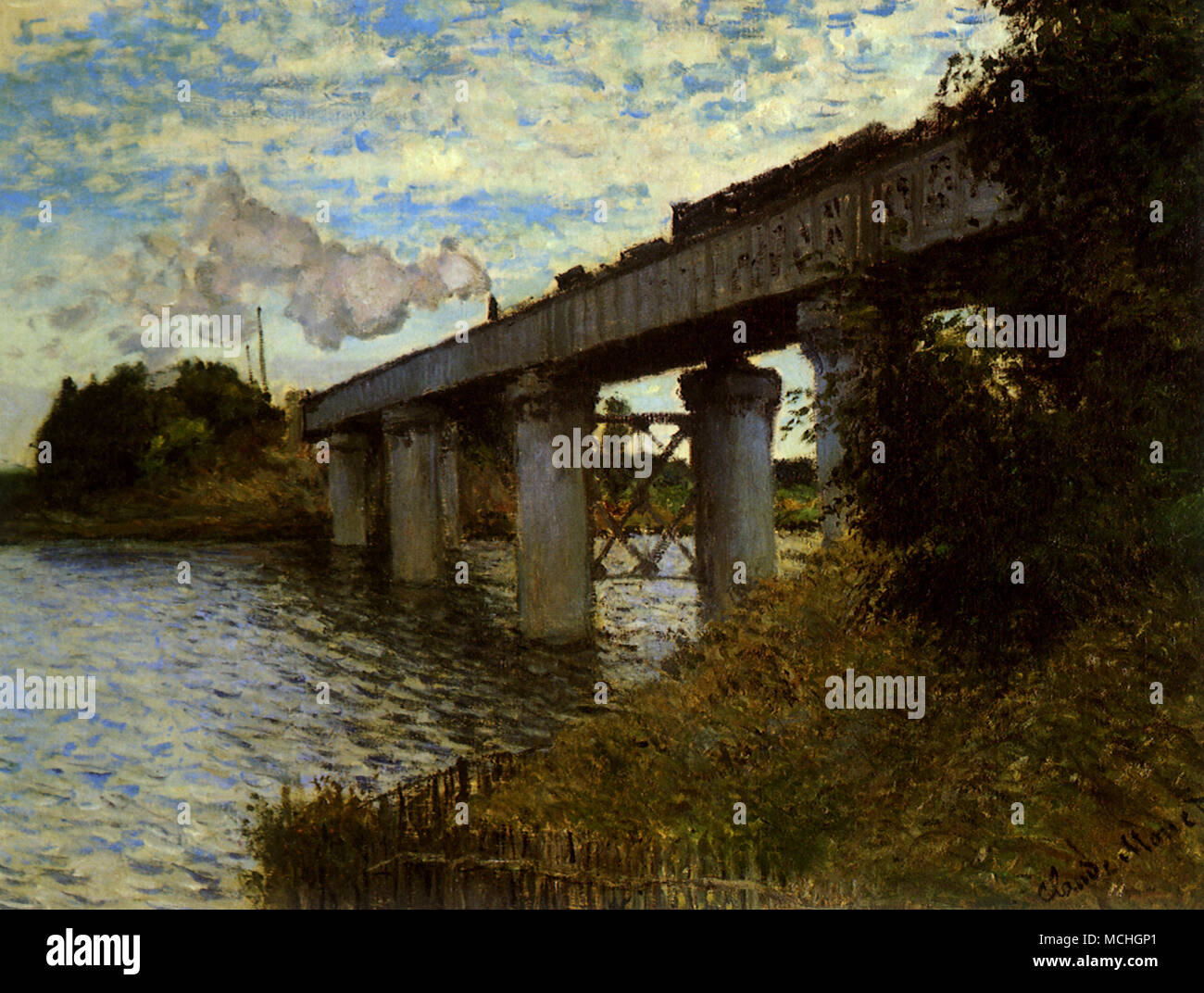 Claude monet argenteuil bridge hi-res stock photography and images - Alamy