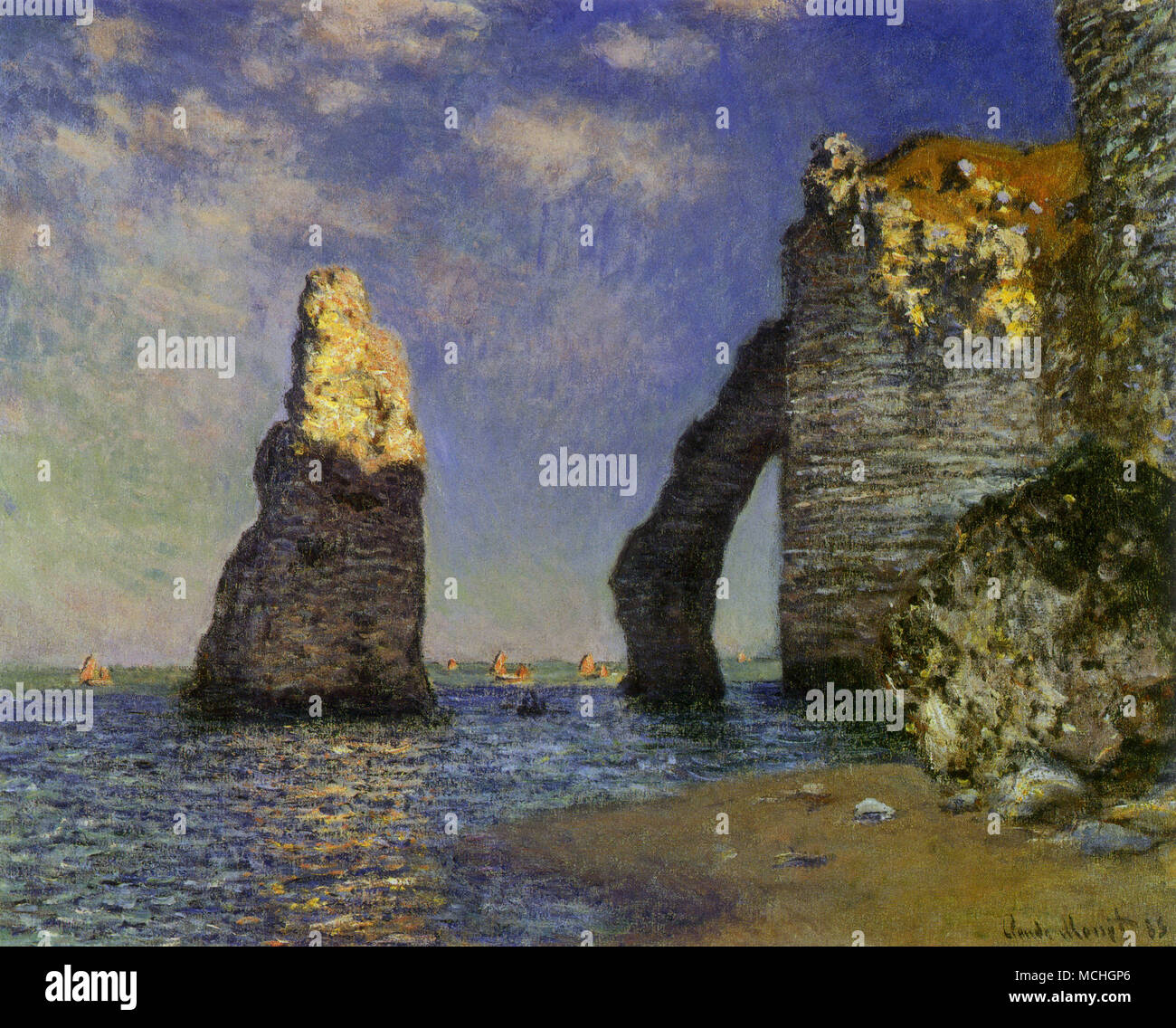 Etretat monet hi-res stock photography and images - Alamy