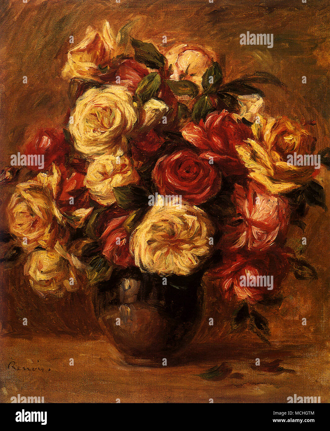 Pierre auguste renoir roses vase hi-res stock photography and images ...