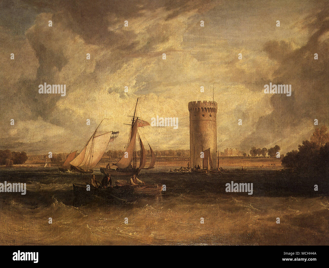 Tabley House and Lake: Windy Day Stock Photo - Alamy