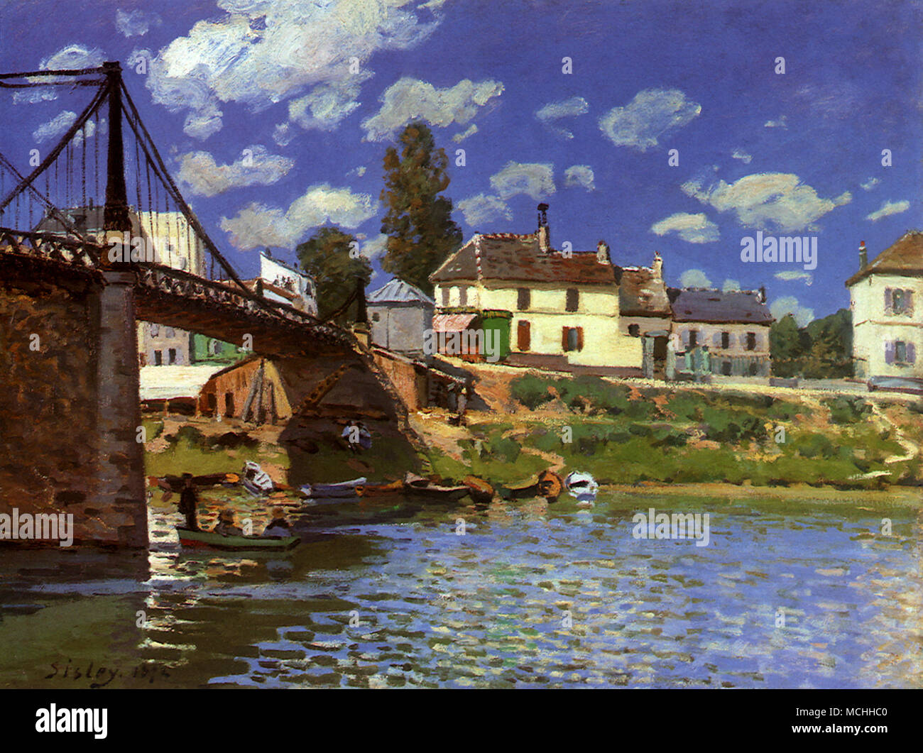 Impressionist painting bridge hi-res stock photography and images - Alamy