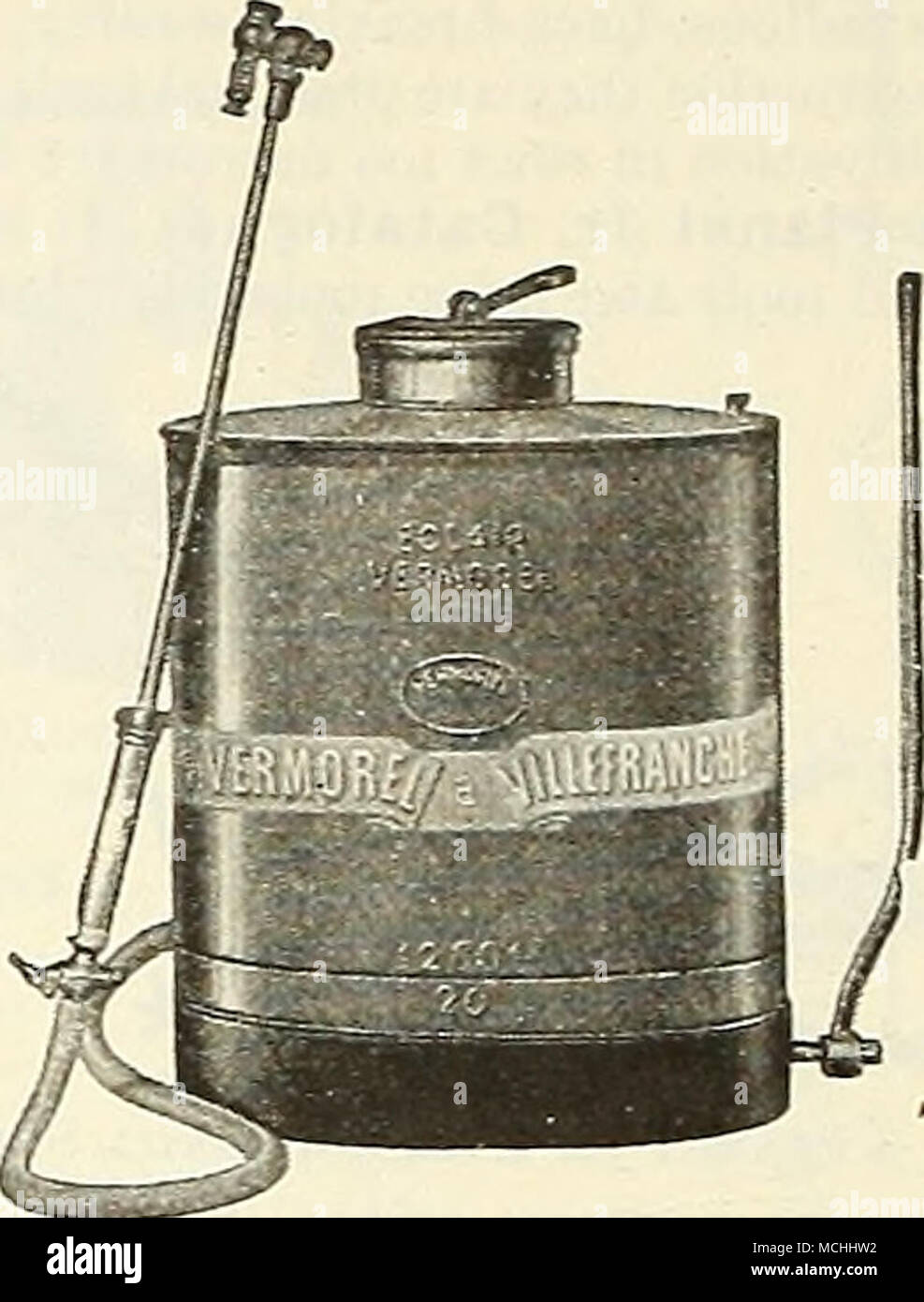 . Vermorel Eclair No. 1 Knapsack Sprayer A French machine, compact ...