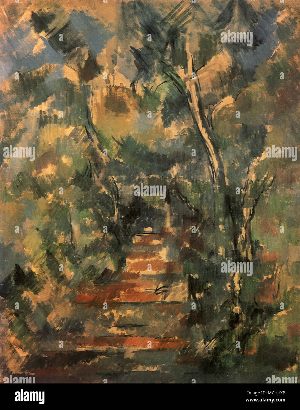 Forest path painting hi-res stock photography and images - Alamy