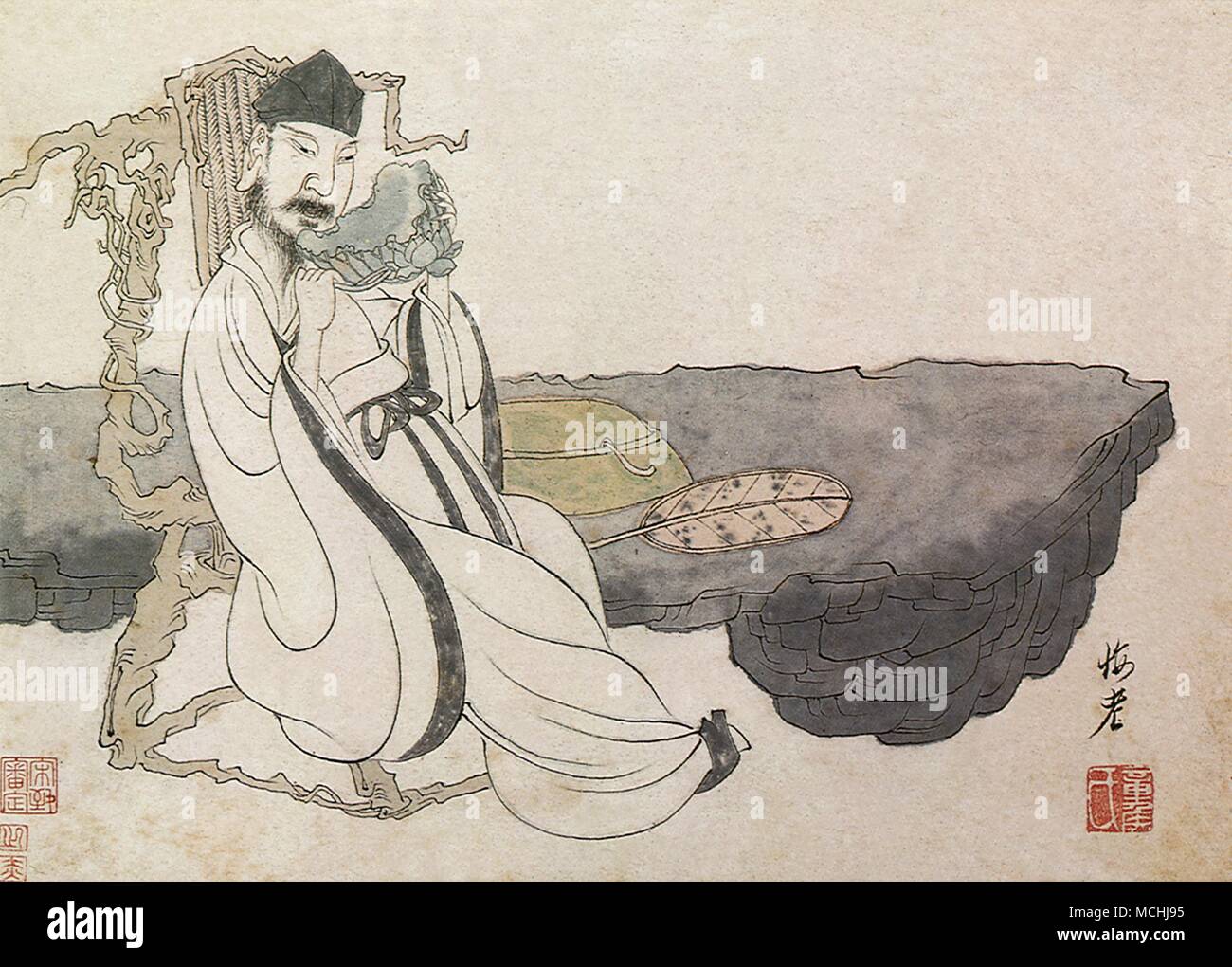 Su Shih Portrait 1651 Stock Photo - Alamy