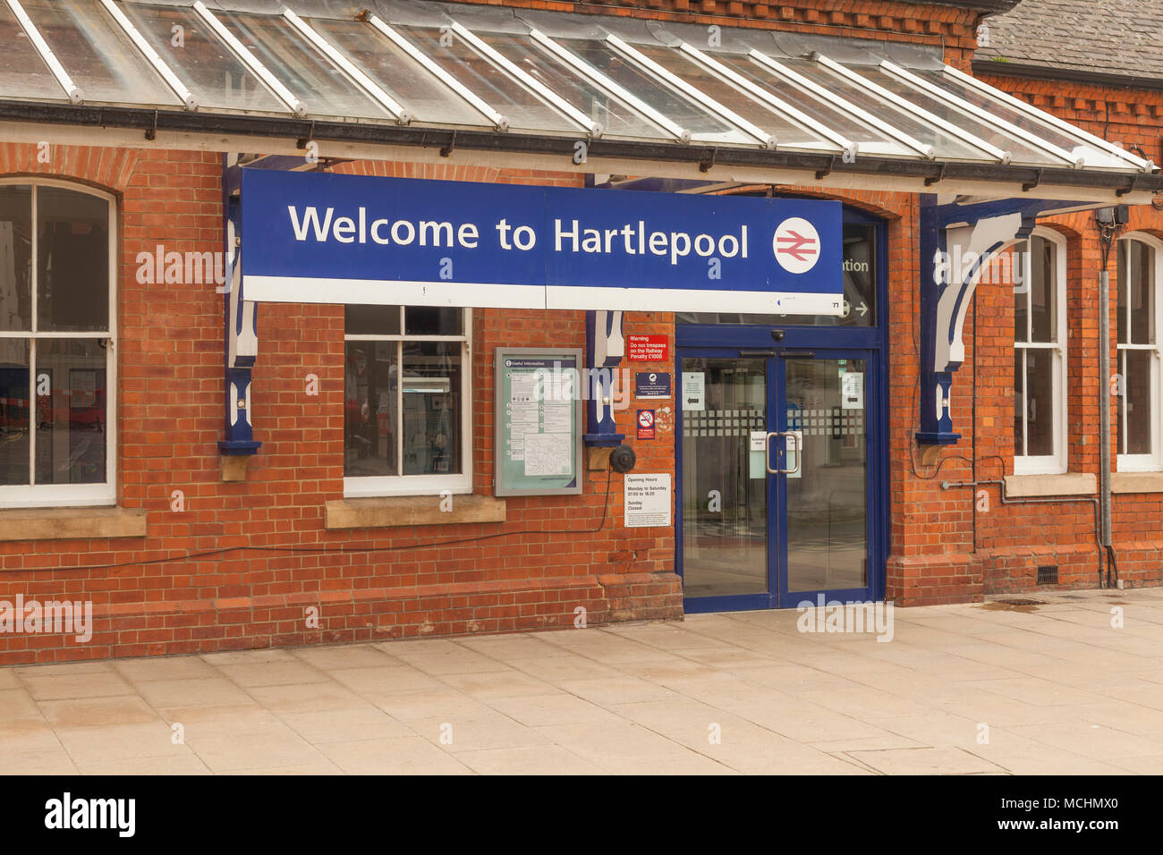 The railway station at Hartlepool, England,UK Stock Photo - Alamy