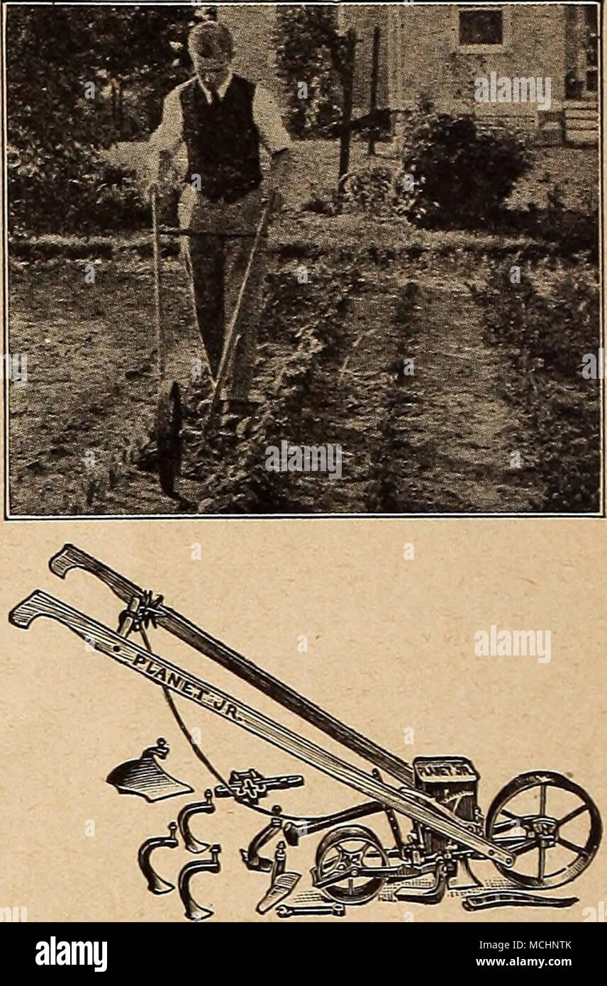 . No. 4 Planet Jr. Combined Hill and Drill Seeder and Single Wheel Hoe ...