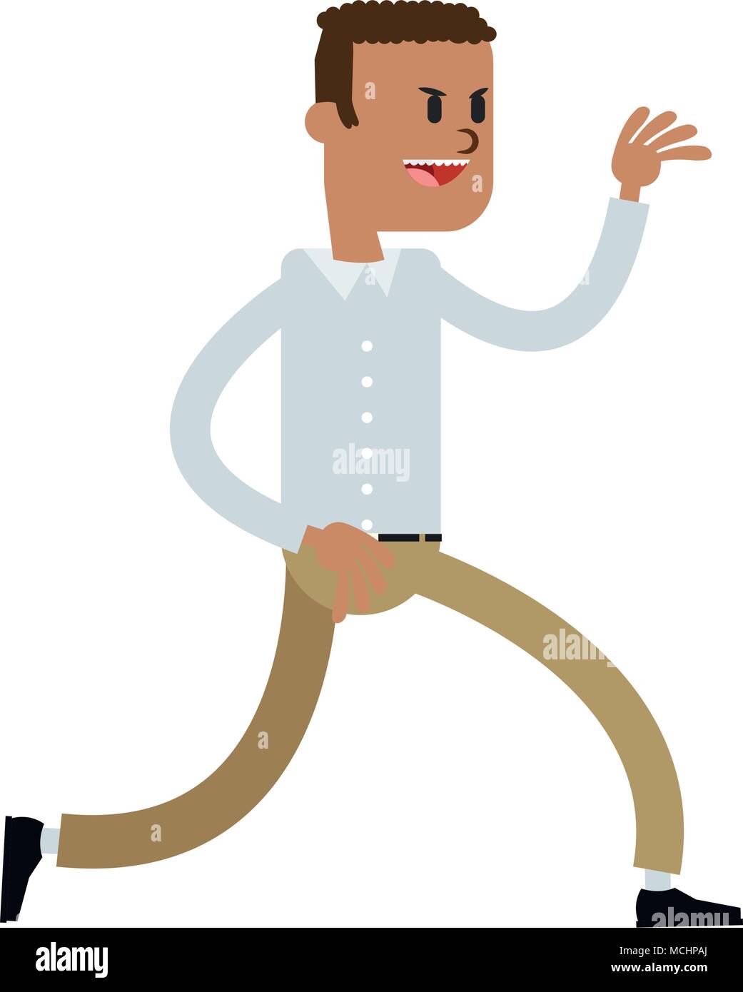 Businessman running cartoon Stock Vector Image & Art - Alamy