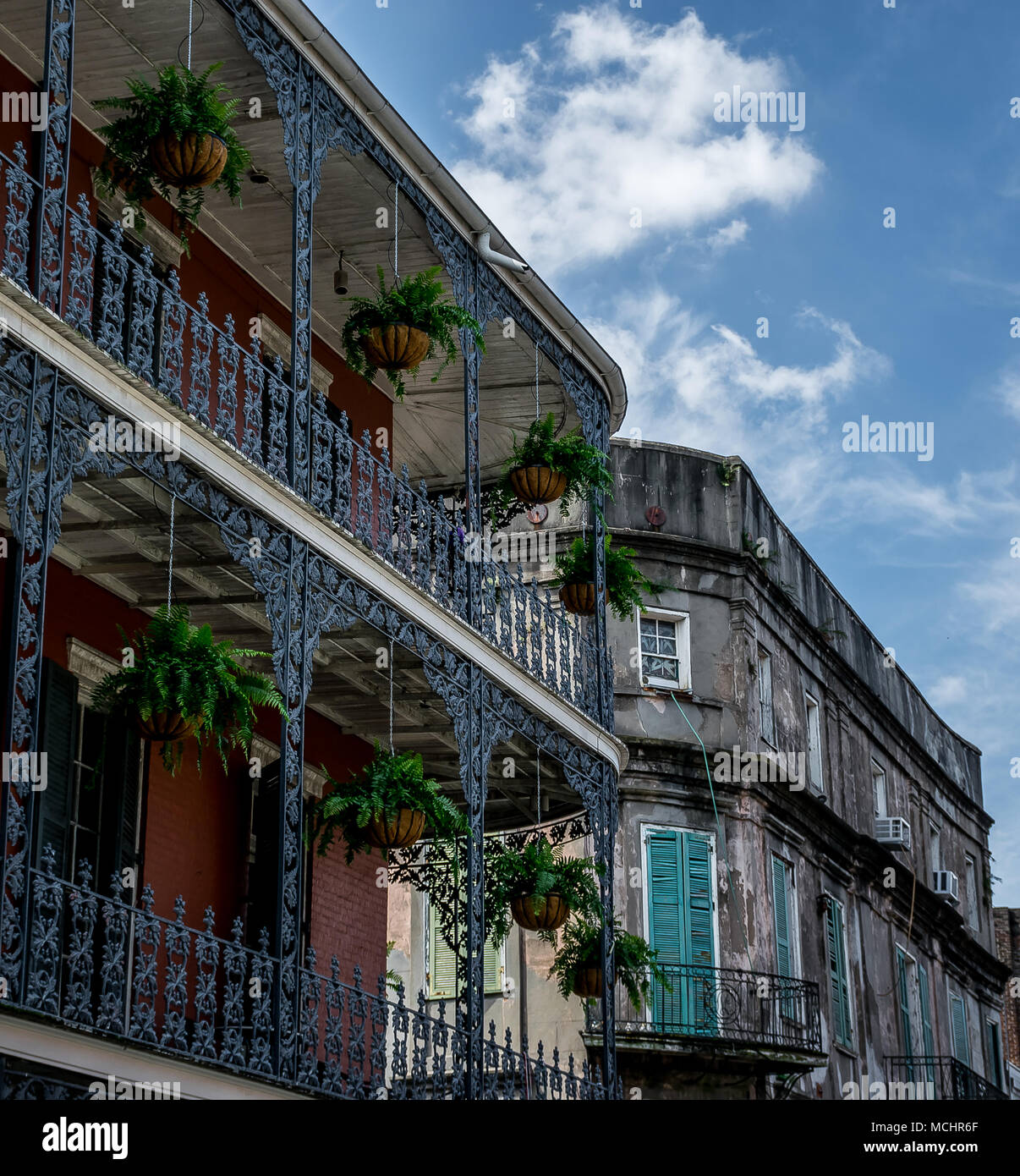 New Orleans French Quarter Wrought Iron Architecture Stock Photo - Alamy