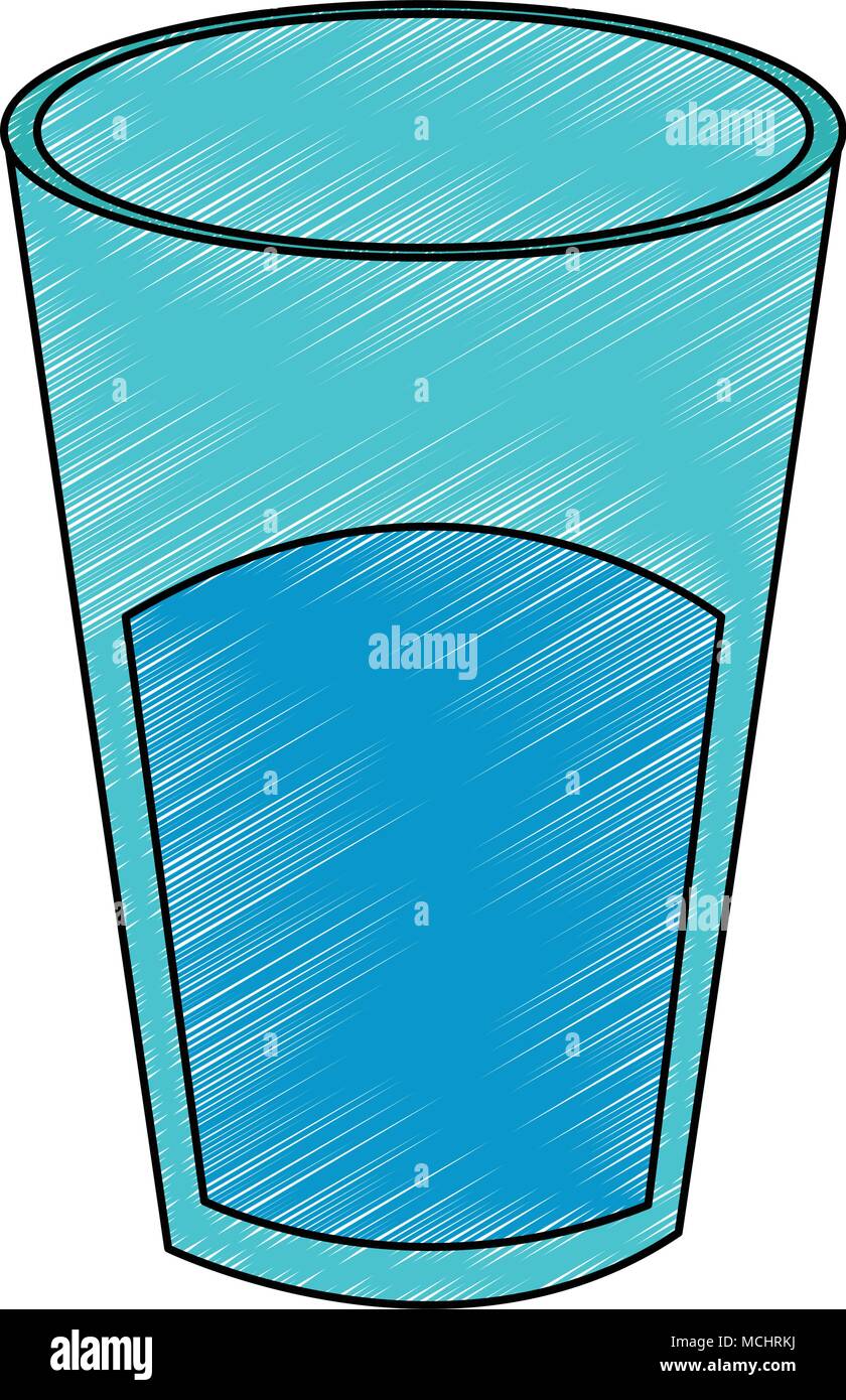Glass with water scribble Stock Vector Image & Art - Alamy