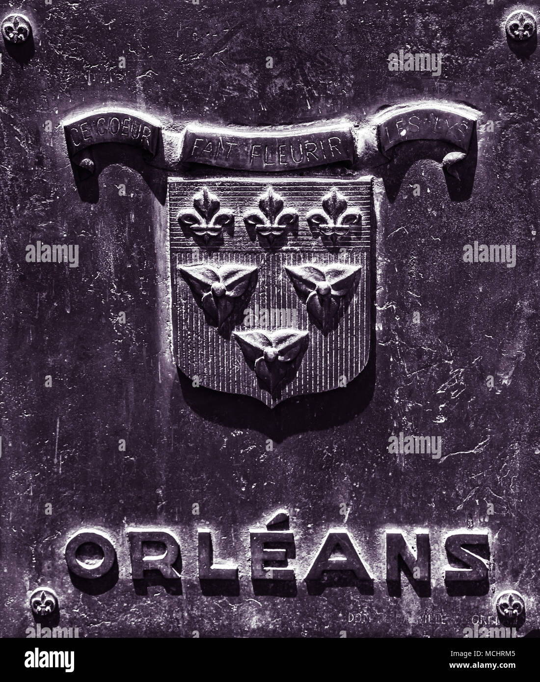 New Orleans French Quarter Plaque Stock Photo - Alamy