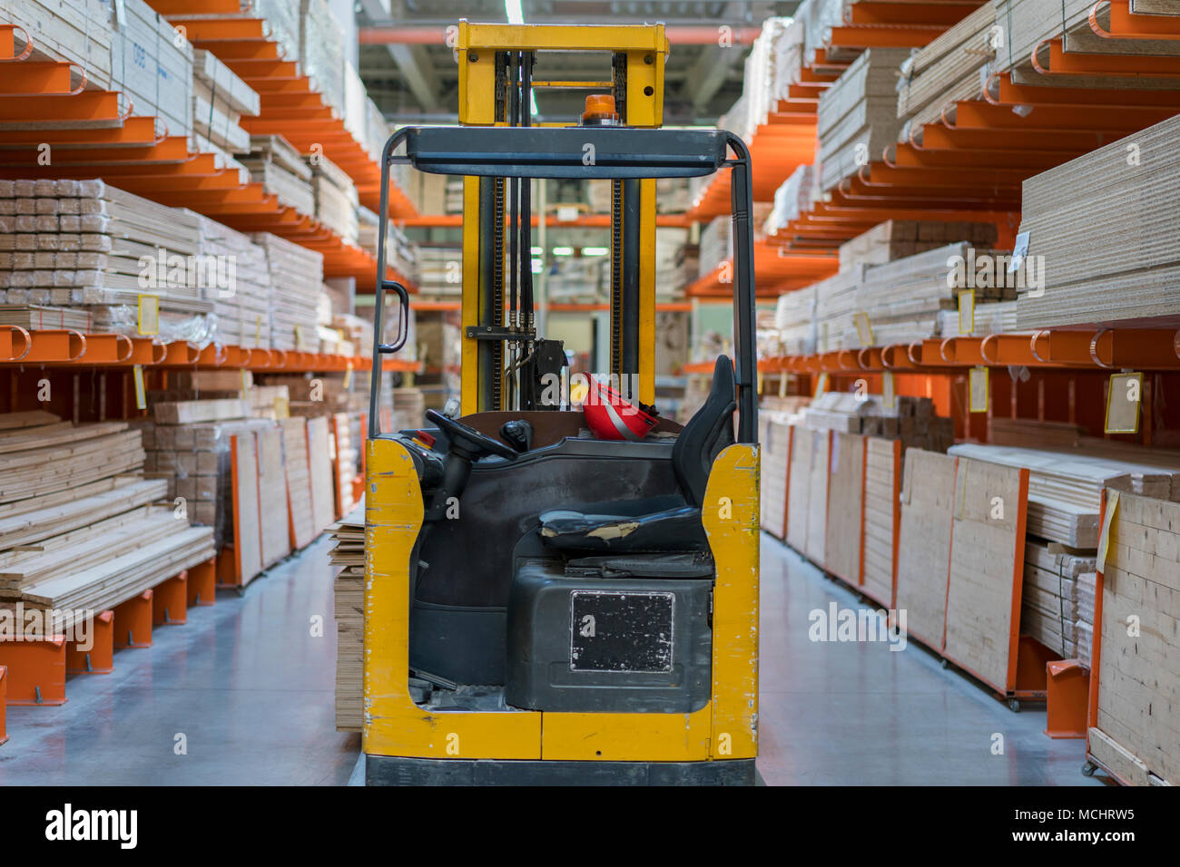 Warehouse with variety of timber for construction and repair. Delivery ...