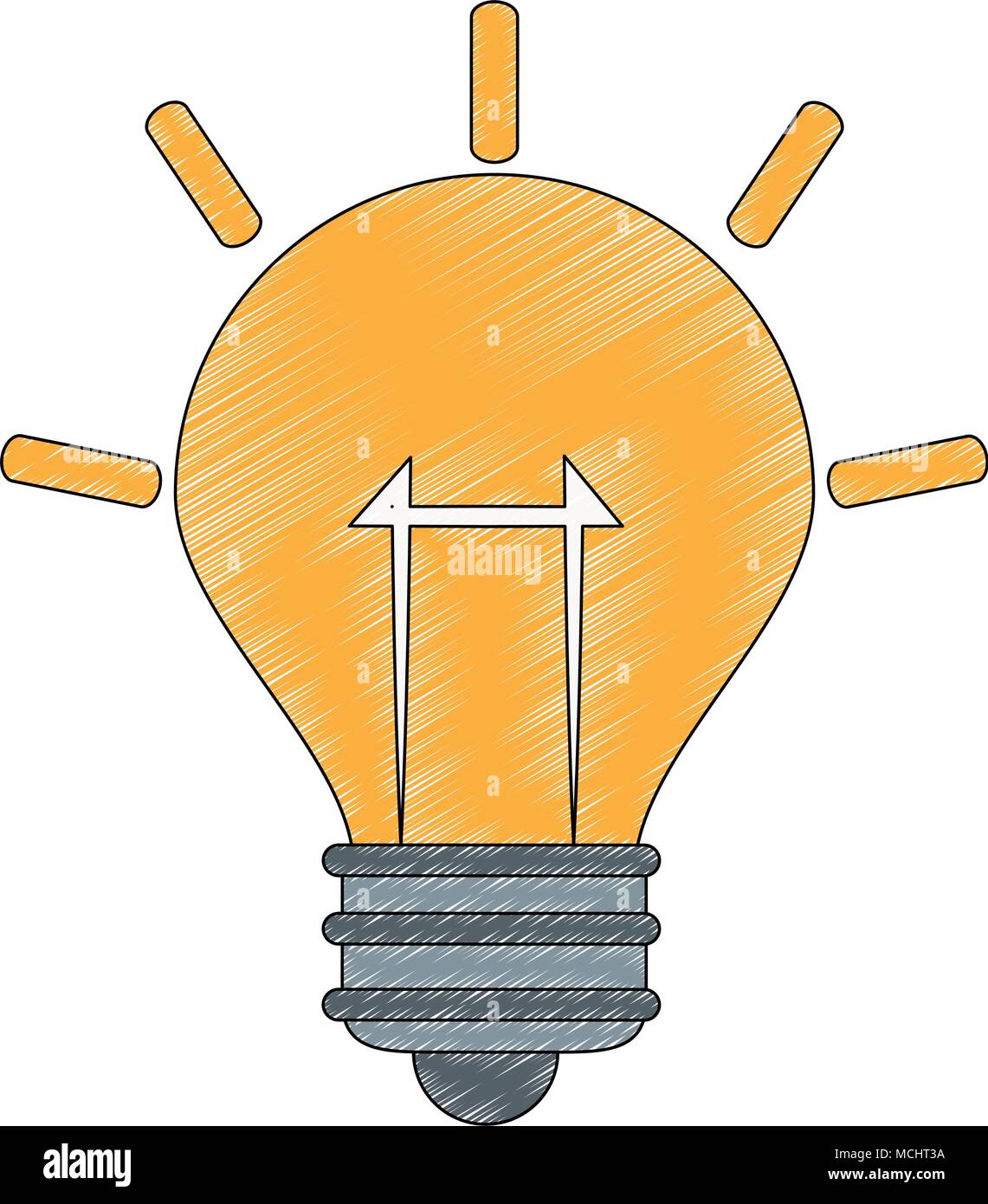 Light bulb idea symbol scribble Stock Vector Image & Art - Alamy