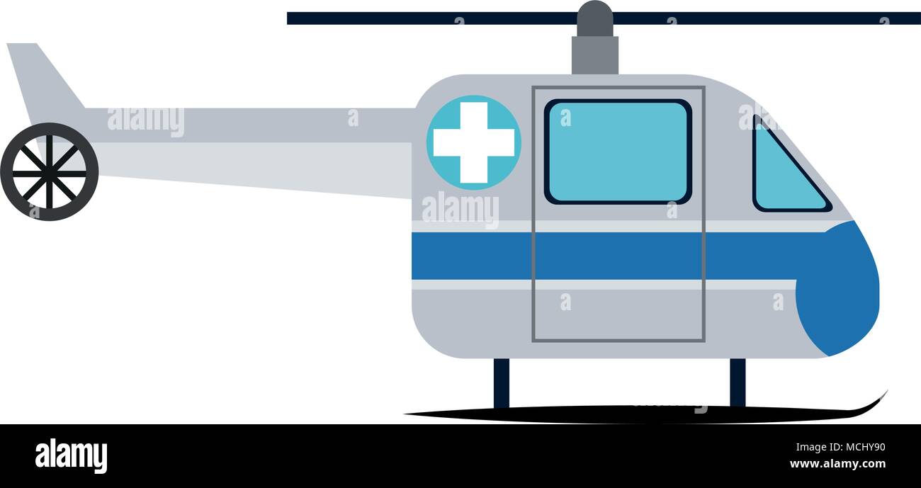 Emergency medical helicopter Stock Vector Image & Art - Alamy
